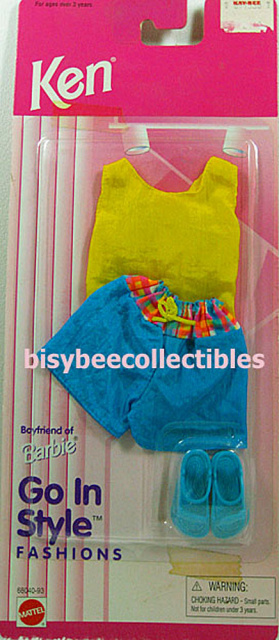 1996 Ken go in style tank and shorts fashion new Doll Clothing Toys ...